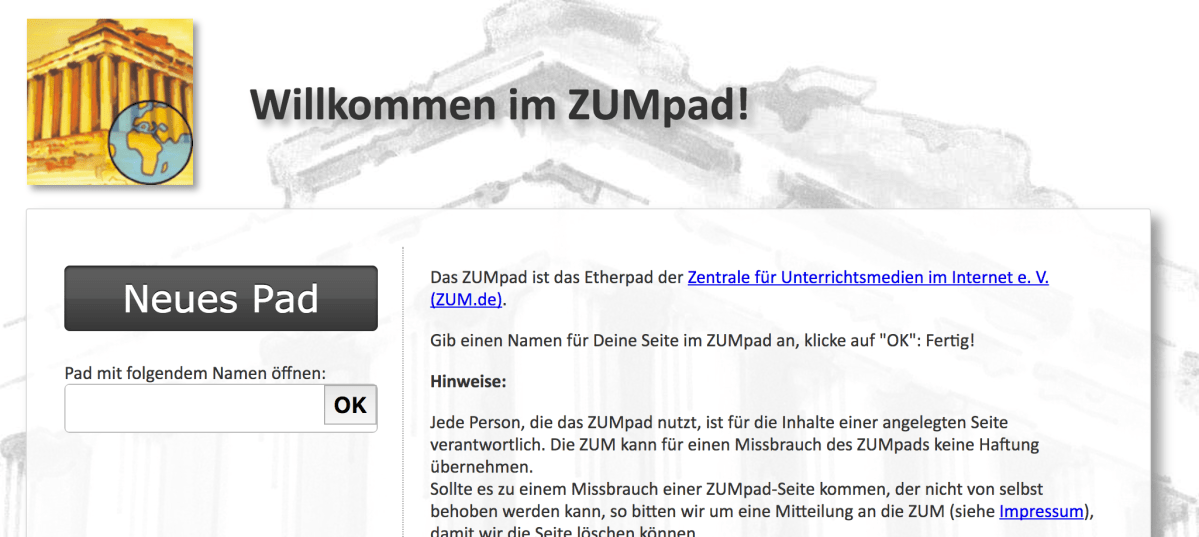 Lernprozesse sichtbar machen (und mehr) mit ZUMpad – digital unterrichten